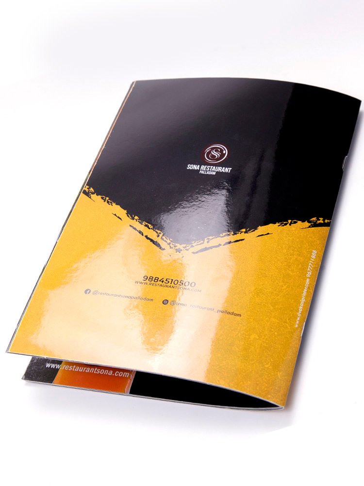 Stunning A4 Restaurant Menu Card Printing By IPrintzone » Iprintzone.com